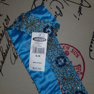 Old Navy | Accessories | Turquoise Sash Sequin Belt | Poshmark